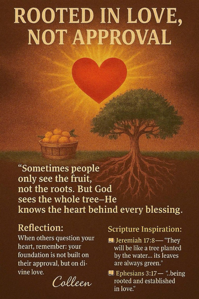 ROOTED IN LOVE, NOT APPROVAL: An Inspirational Message from Apostle ...